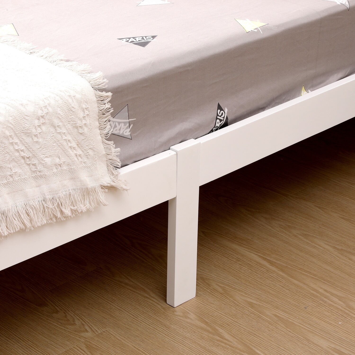 Solid Wood Bed Frame without Mattress