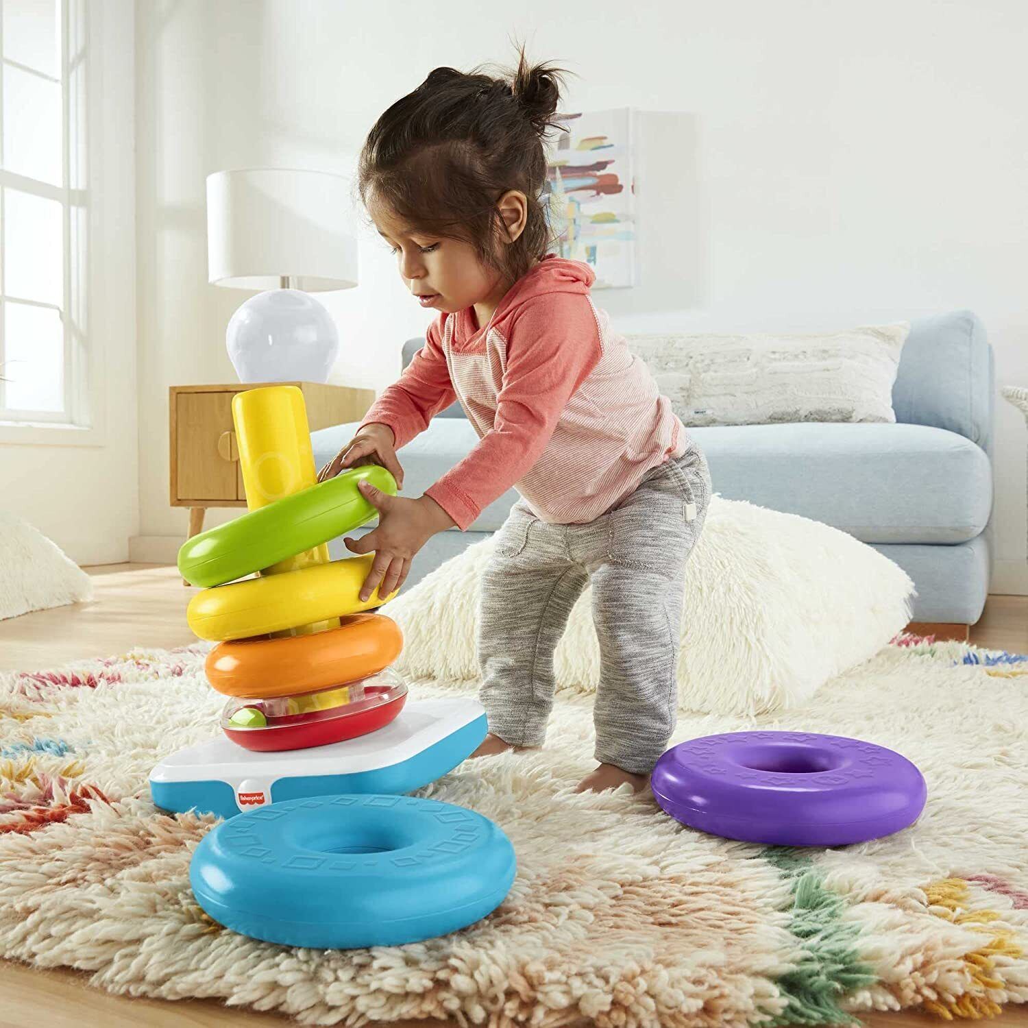 Pull-Along Activity Blocks Toy Wagon