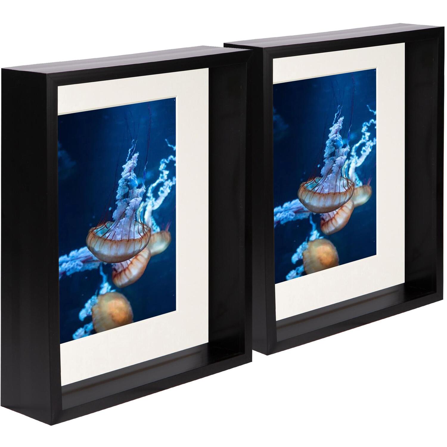 8" x 10" 3D Deep Box Photo Frames - 5" x 7" Mount - Pack of 5