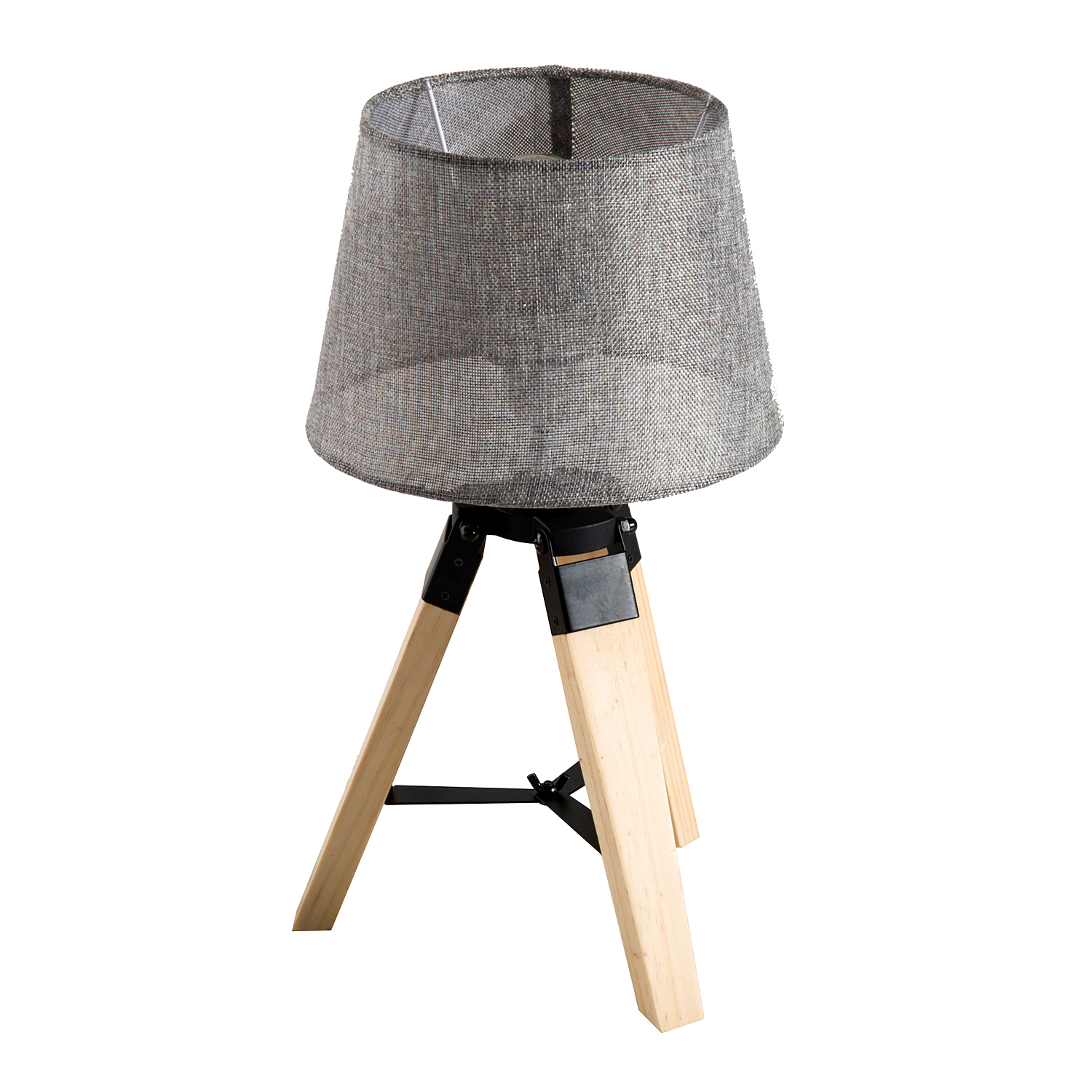 HOMCOM Wooden Tripod Table Lamp for Side, Desk or End Table