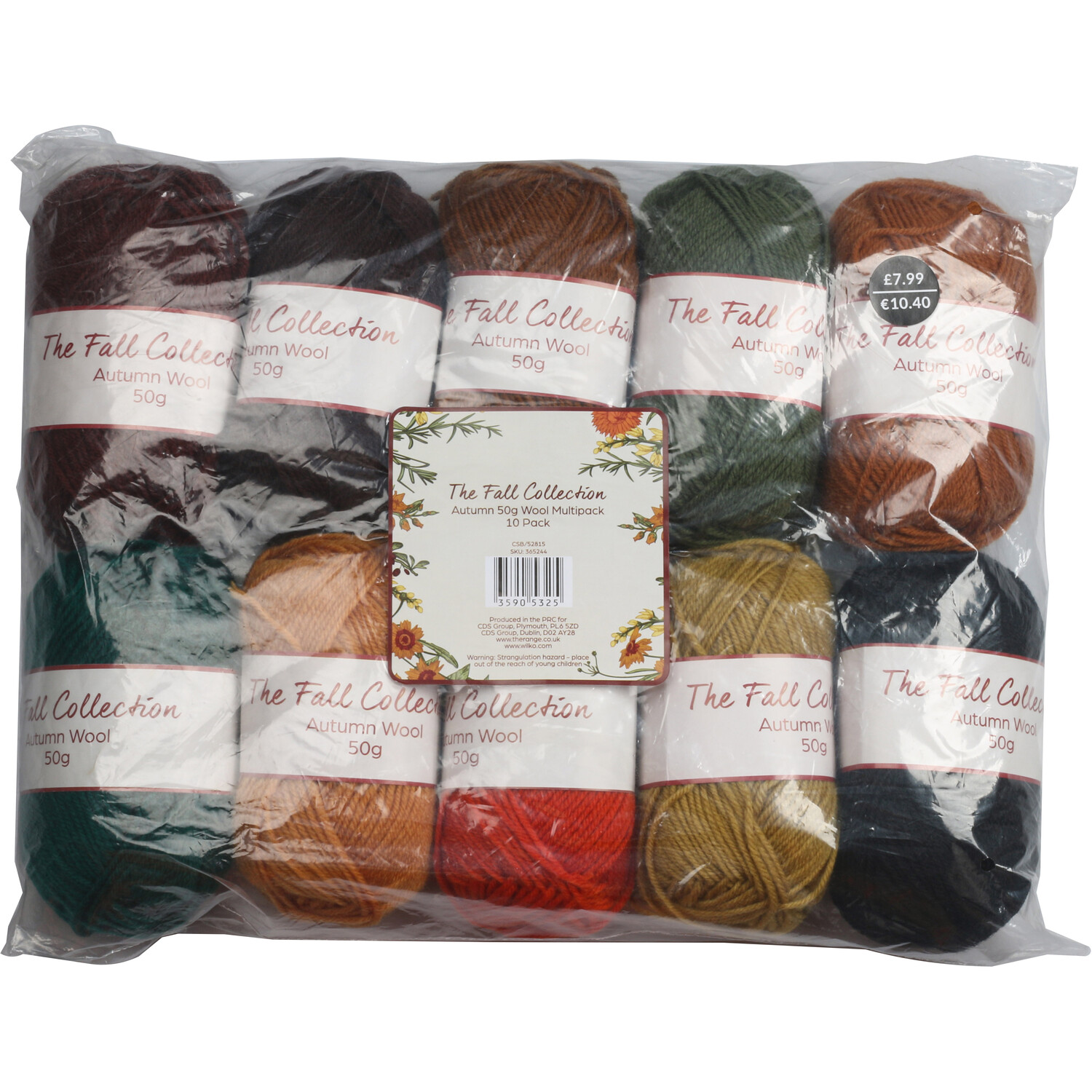 Pack of 10 Autumn Yarns