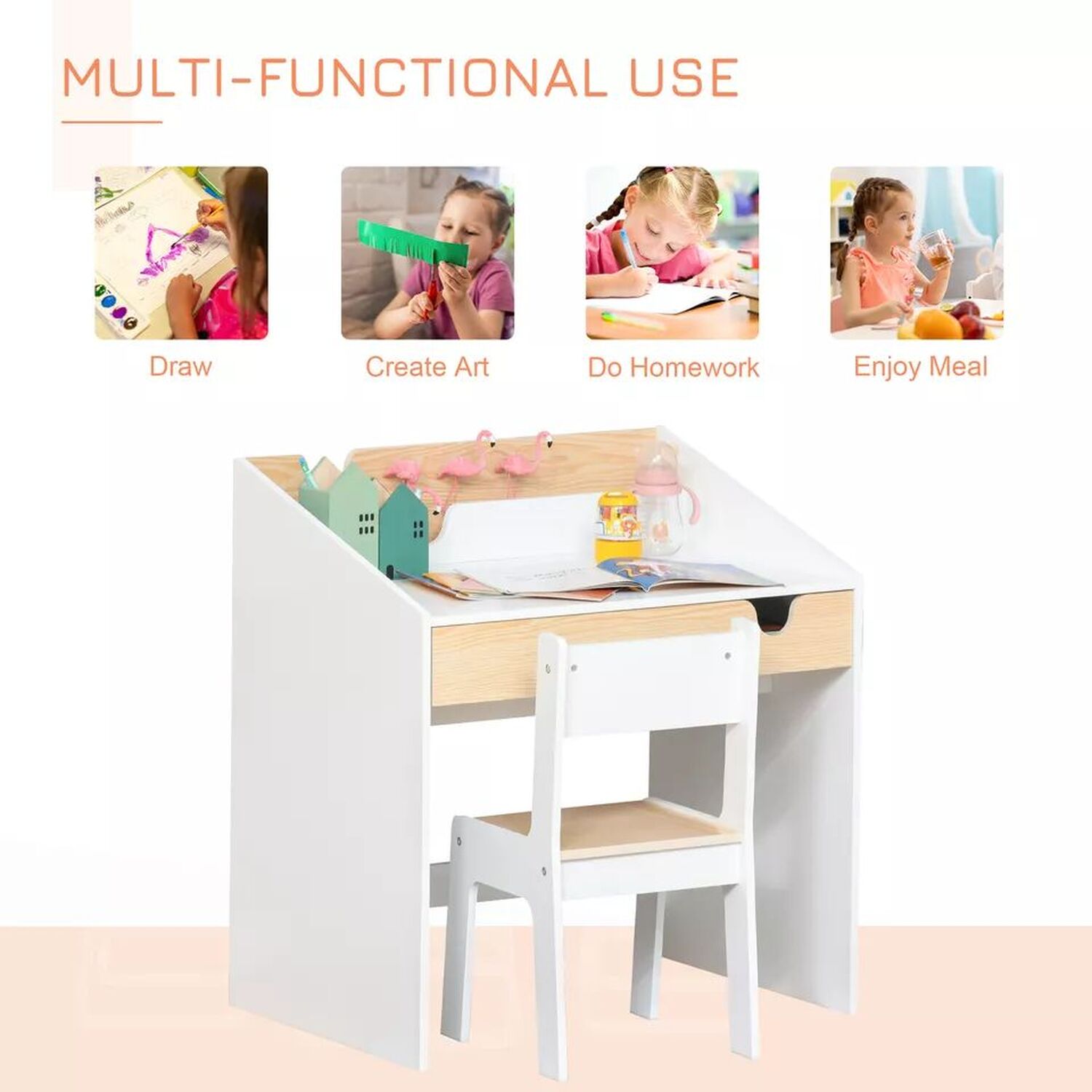 Table and Chair Kids Desk