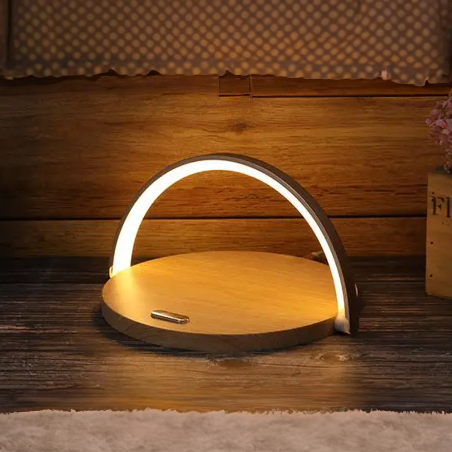 LED Arch Desk Lamp with Wireless Charger