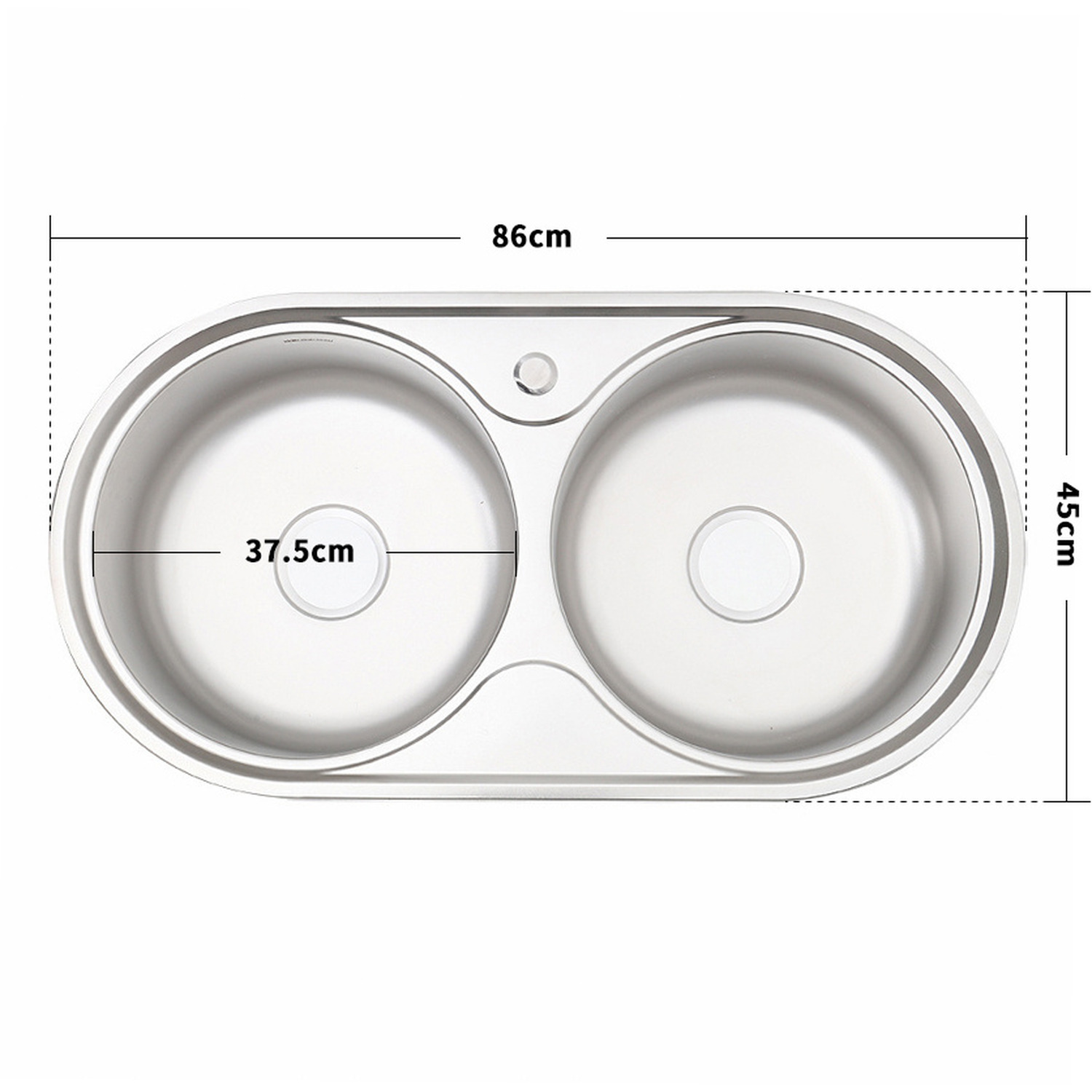 Kitchen Sink Double Circular Basin