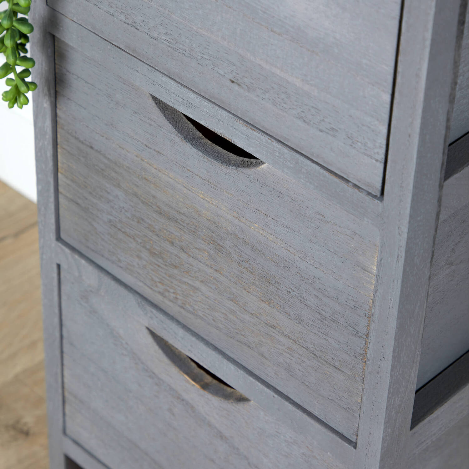 Hemsby Grey Chest with Natural Top