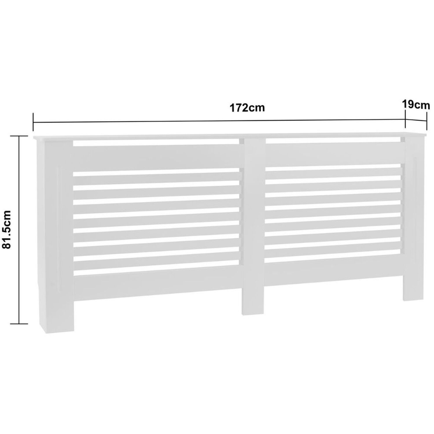 Wooden Radiator cover - 2 Colours, 4 Sizes available