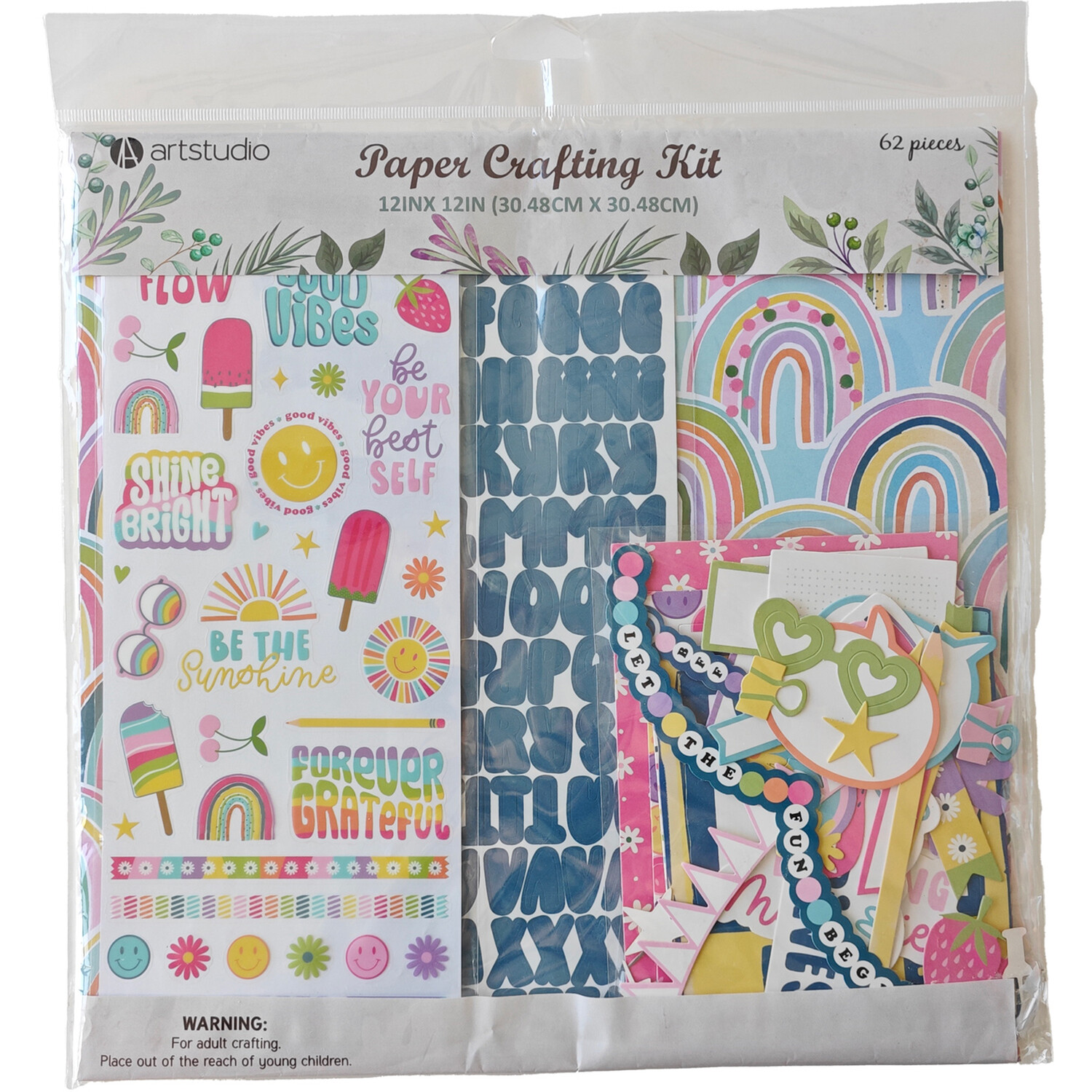 62 Piece Paper Crafting Kit