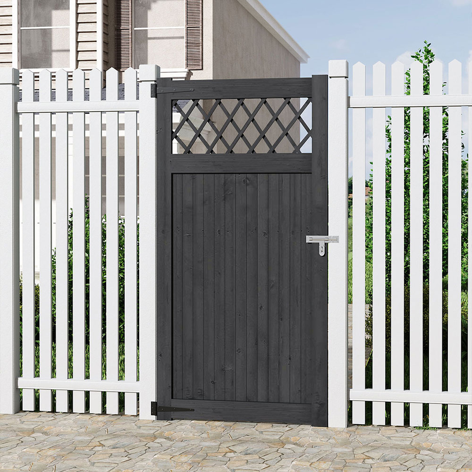 Rhombus Garden Wood Gate