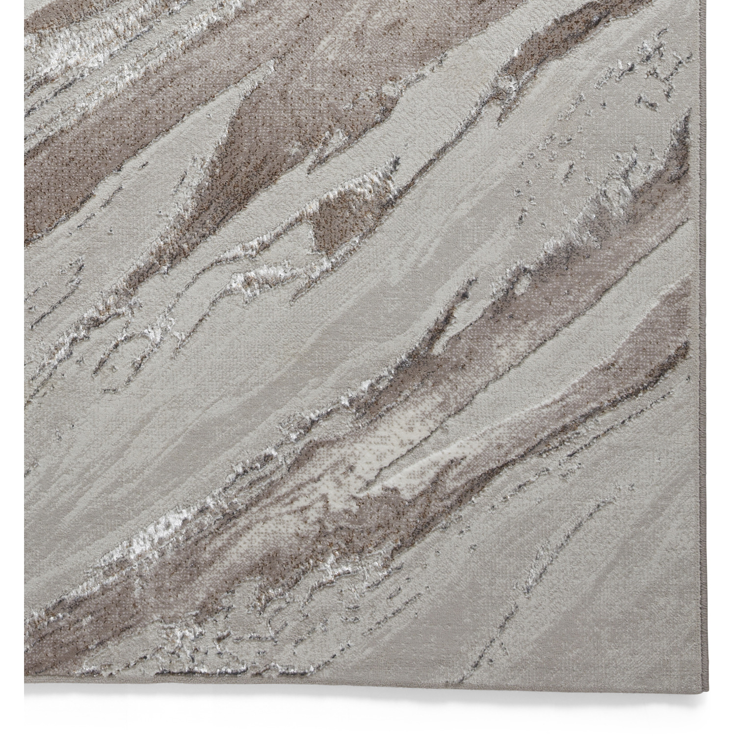 Cream and Beige Calming Abstract Rug