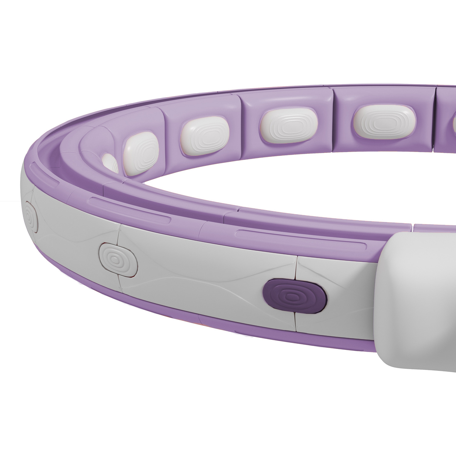SPORTNOW Smart Weighted Hula Hoop with 16 Detachable Knots