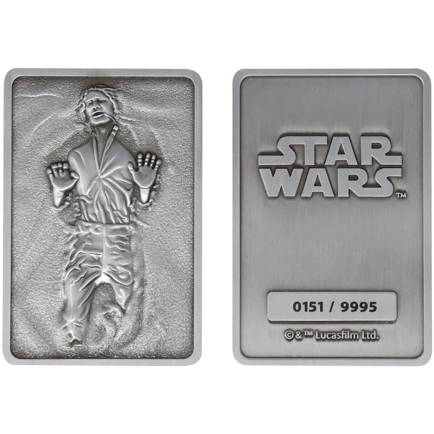 Star Wars Limited Edition Han Solo in Carbonite Collectible Metal Ingot
