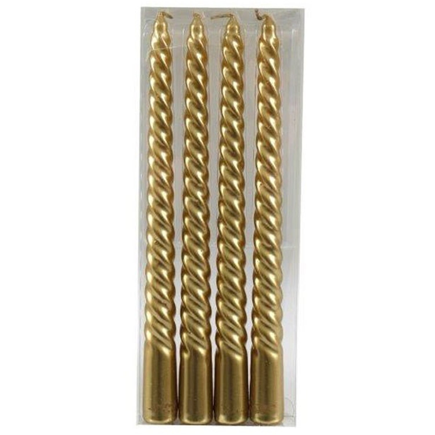 Elegant Twist Taper Candle Set For Festive Table Decor