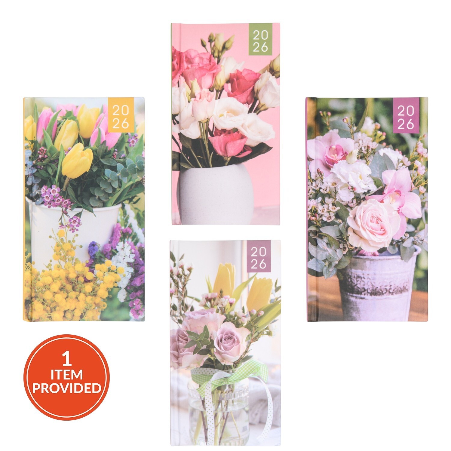 2026 Floral Slimline Pocket Diary