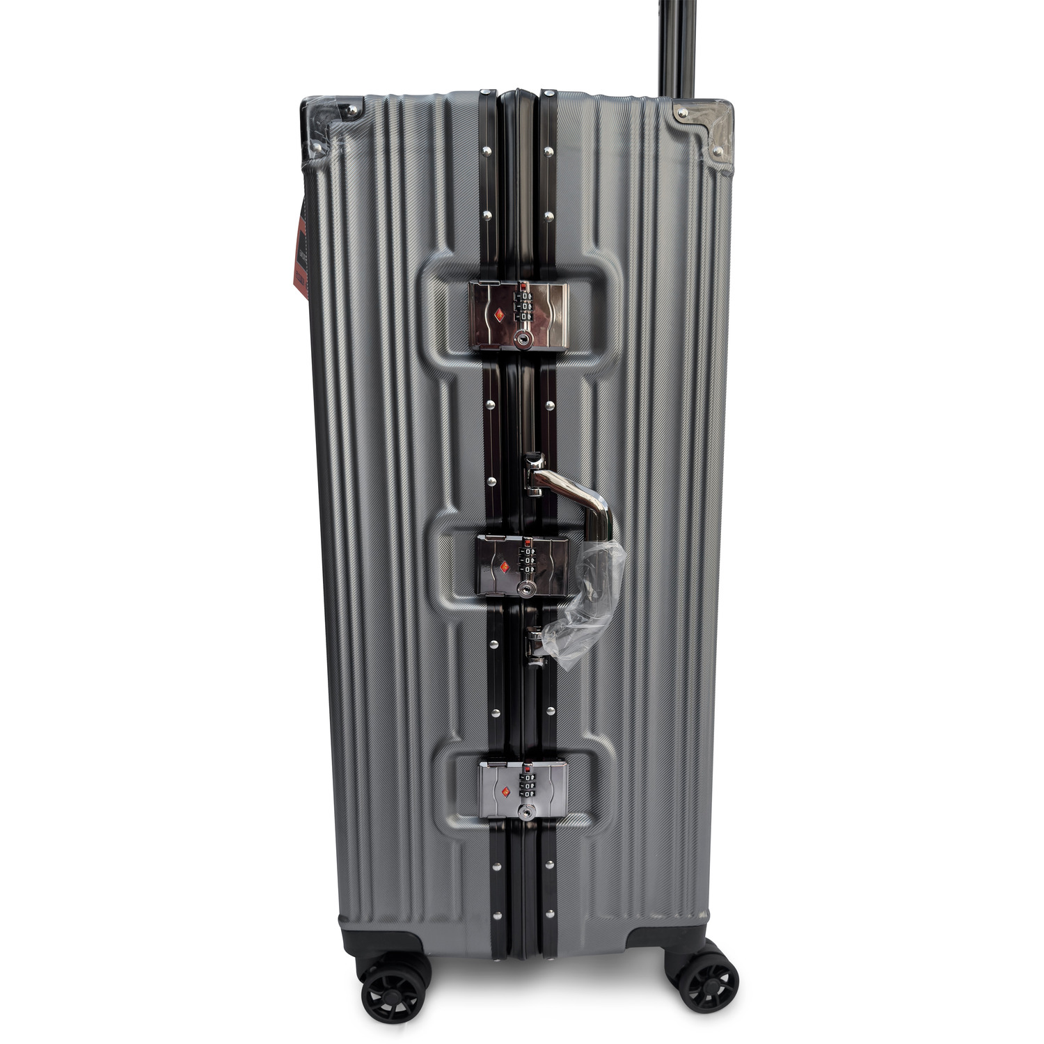 3 Piece Aluminium Frame Hardshell Suitcase Set Lightweight with TSA Lock