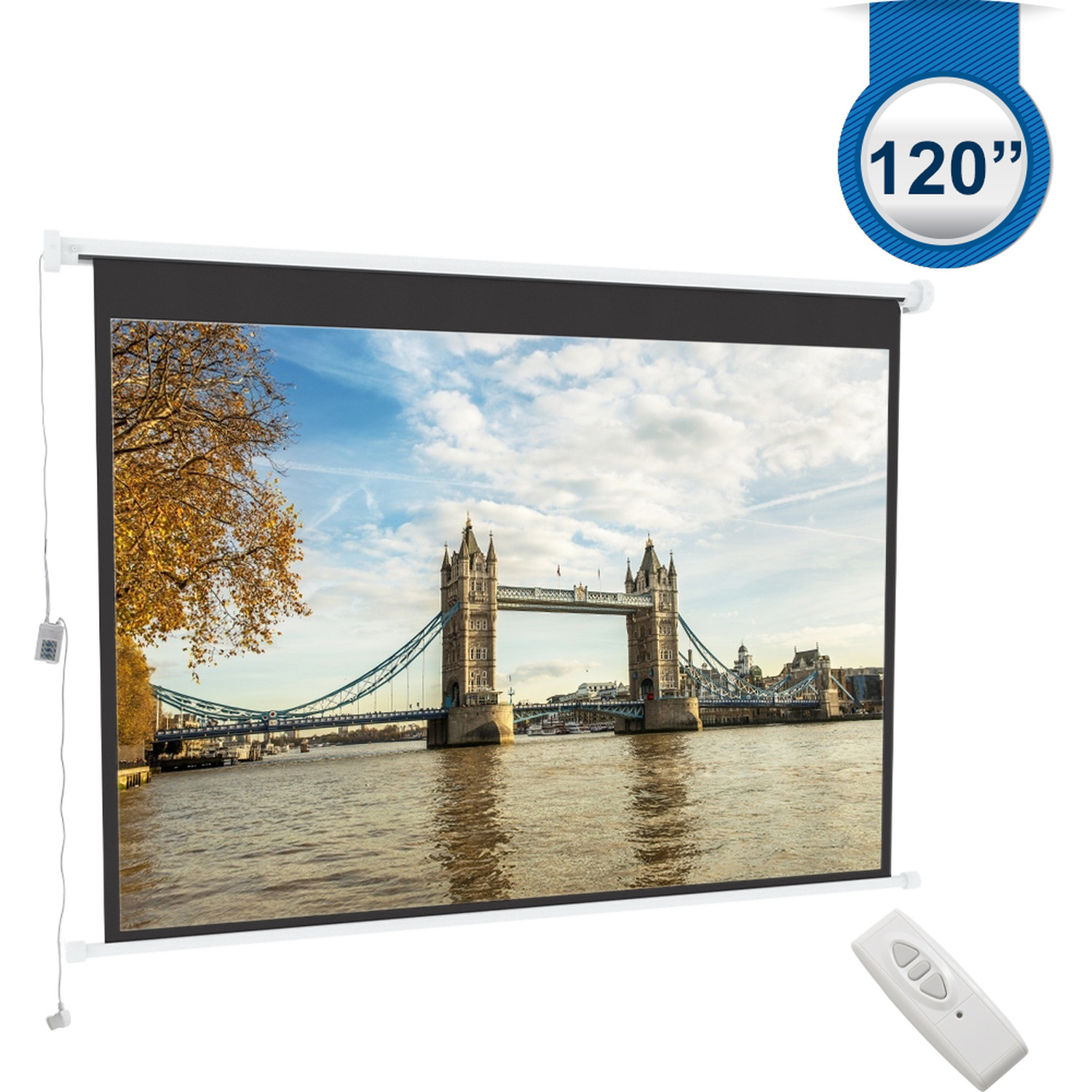Large Electric Motorized Projector Screen