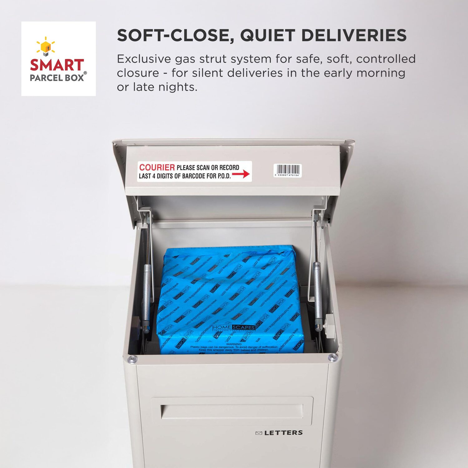 Smart Parcel Box - Slanted Top XL Front Access Parcel and Postage Drop Box