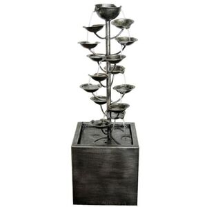Zinc Pouring Cups Modern Metal Solar Water Feature