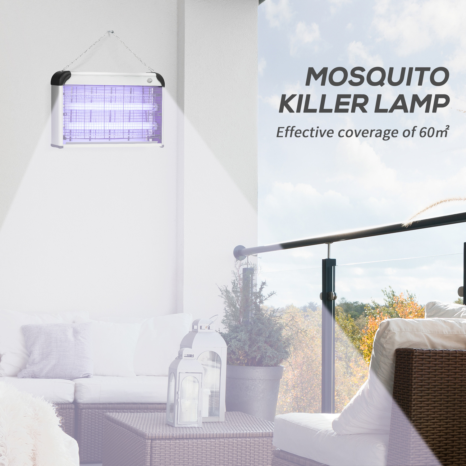 Free Standing Wall Hanging 30W Electric Fly Mosquito Killer