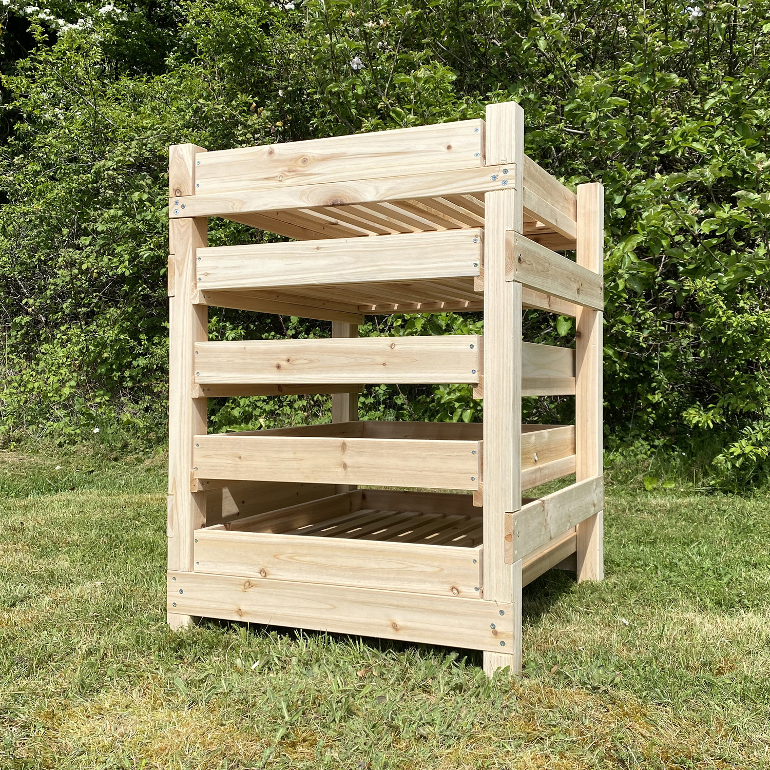 Traditional Wooden Apple Storage Racks