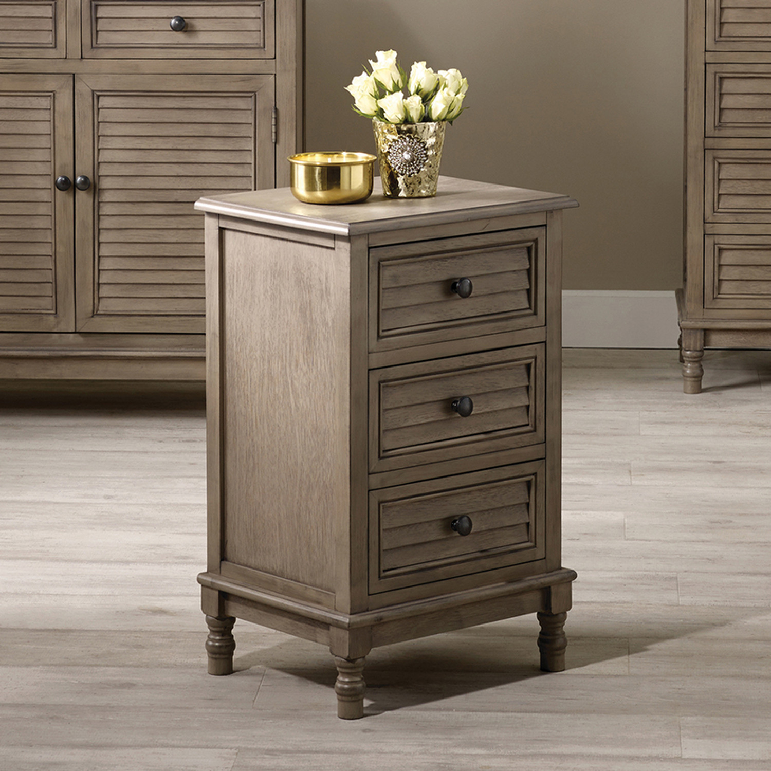 Wooden 3 Drawer Unit
