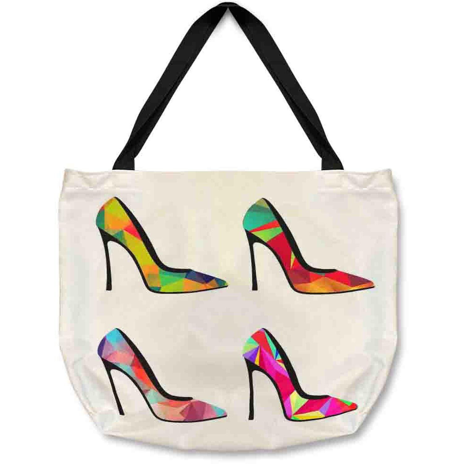 Geometric High Heels Tote bag
