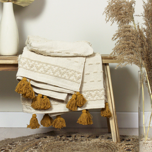Cotton Tufted Throw