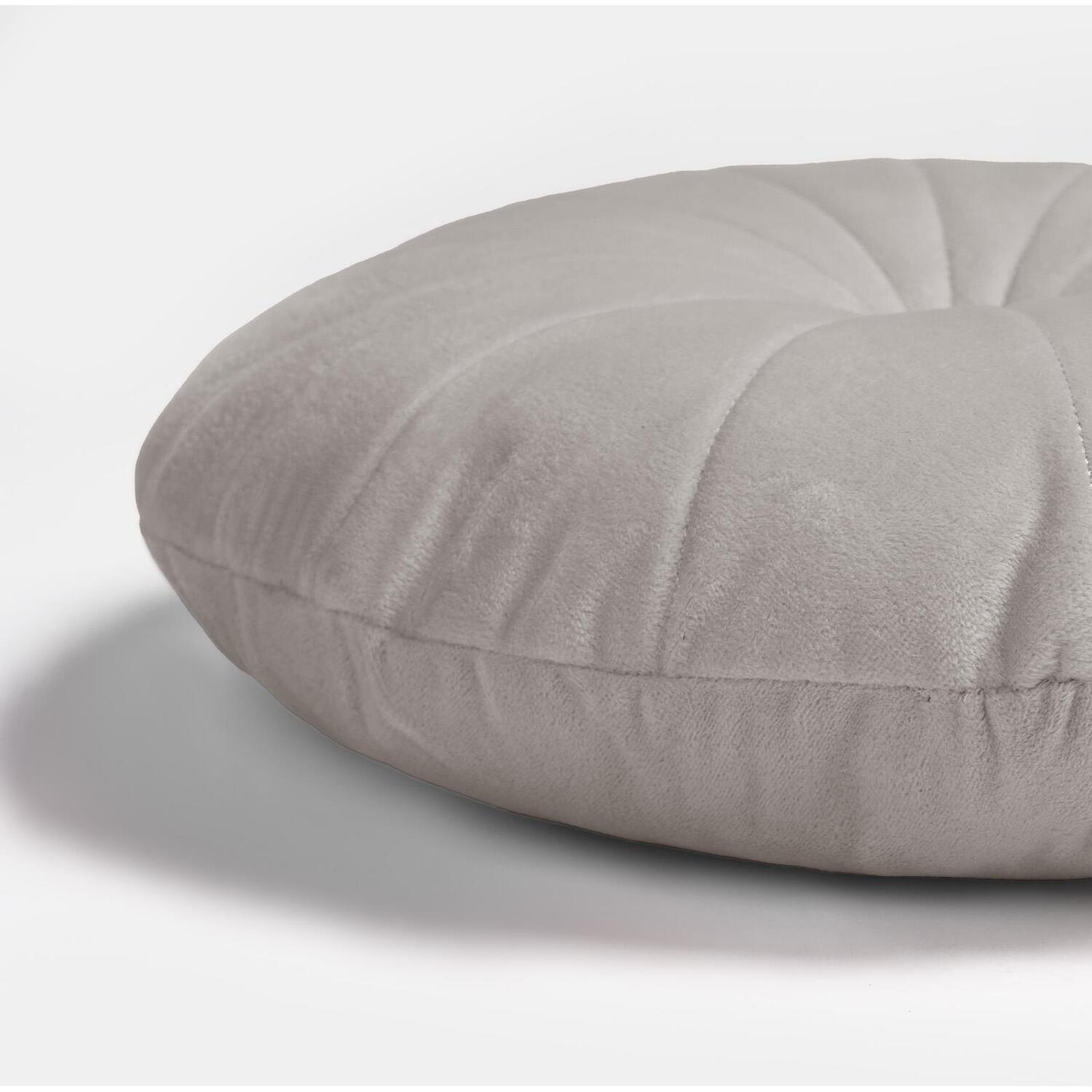 Velvet Round Pleat Scatter Cushion