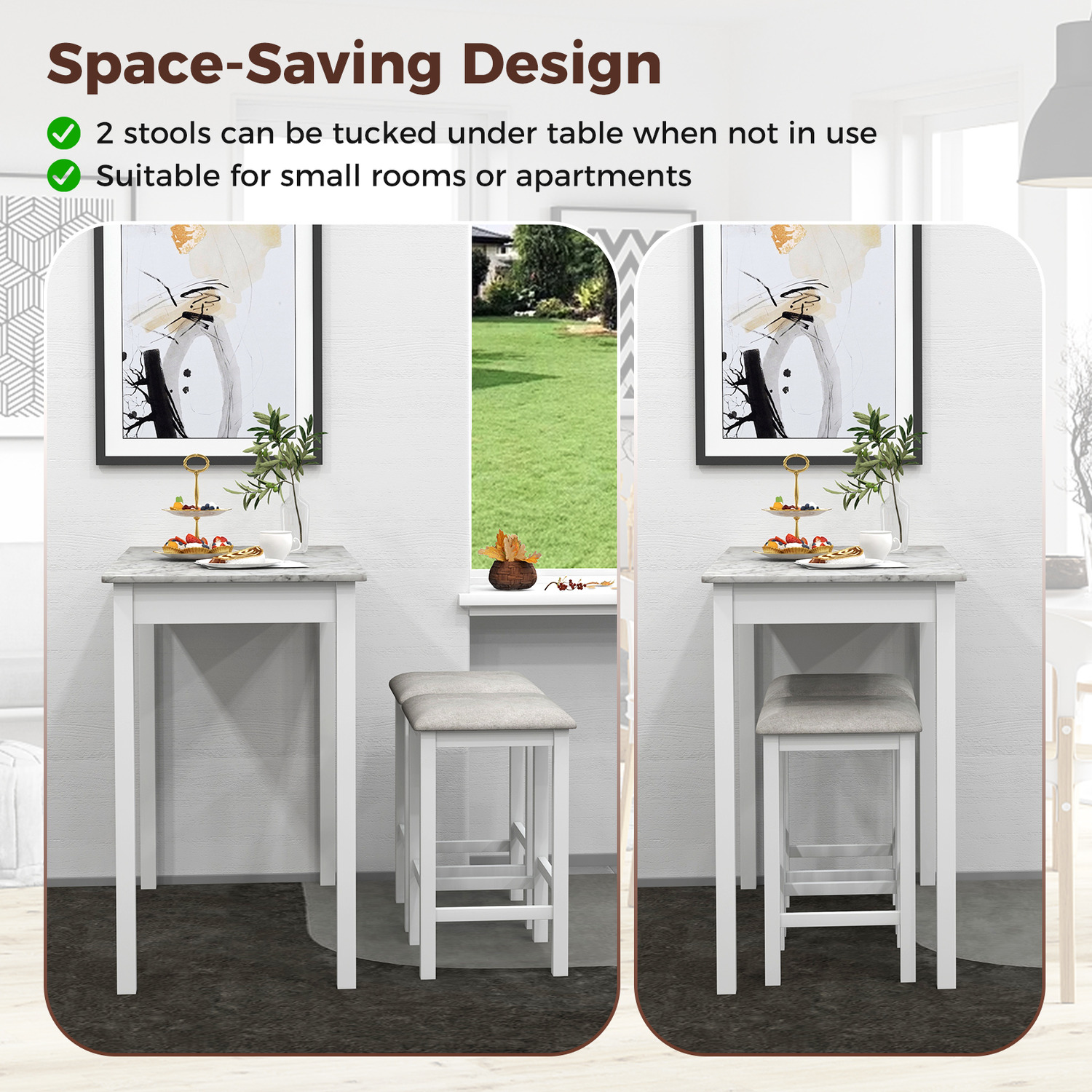 3-Piece Bar Table Set