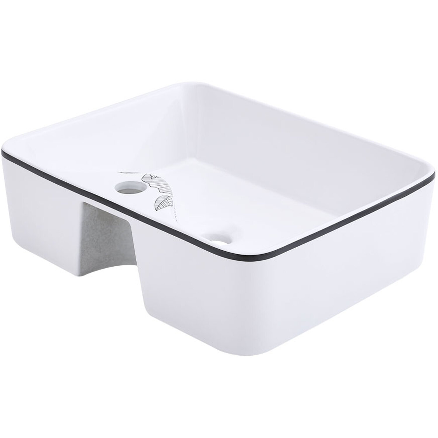 Elegant Flower Bathroom Basin