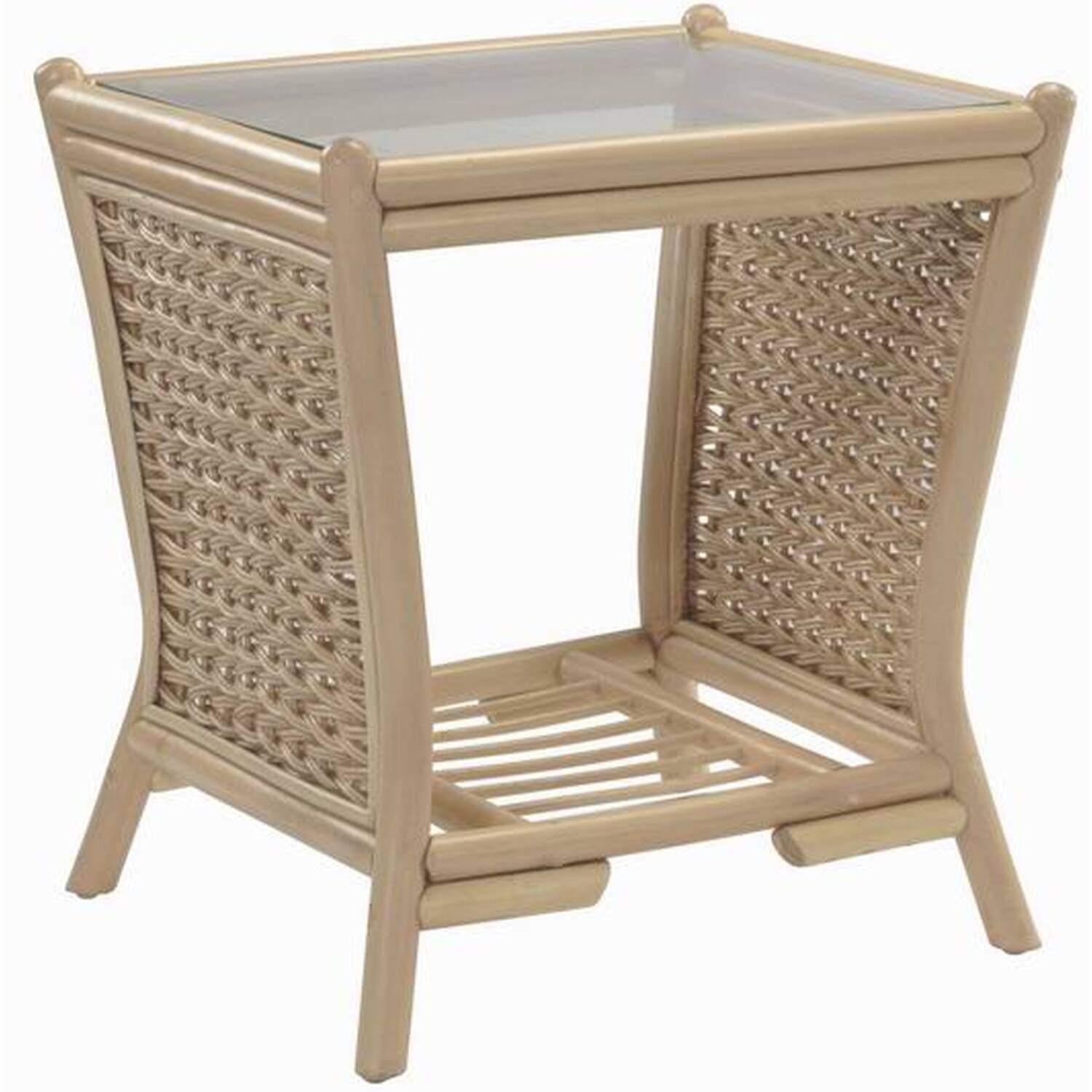 Windsor Cane Side Table Natural Wash