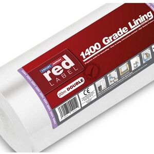 Erfurt Red Label Lining Paper 1400 Grade Double Roll Quality Paintable ...