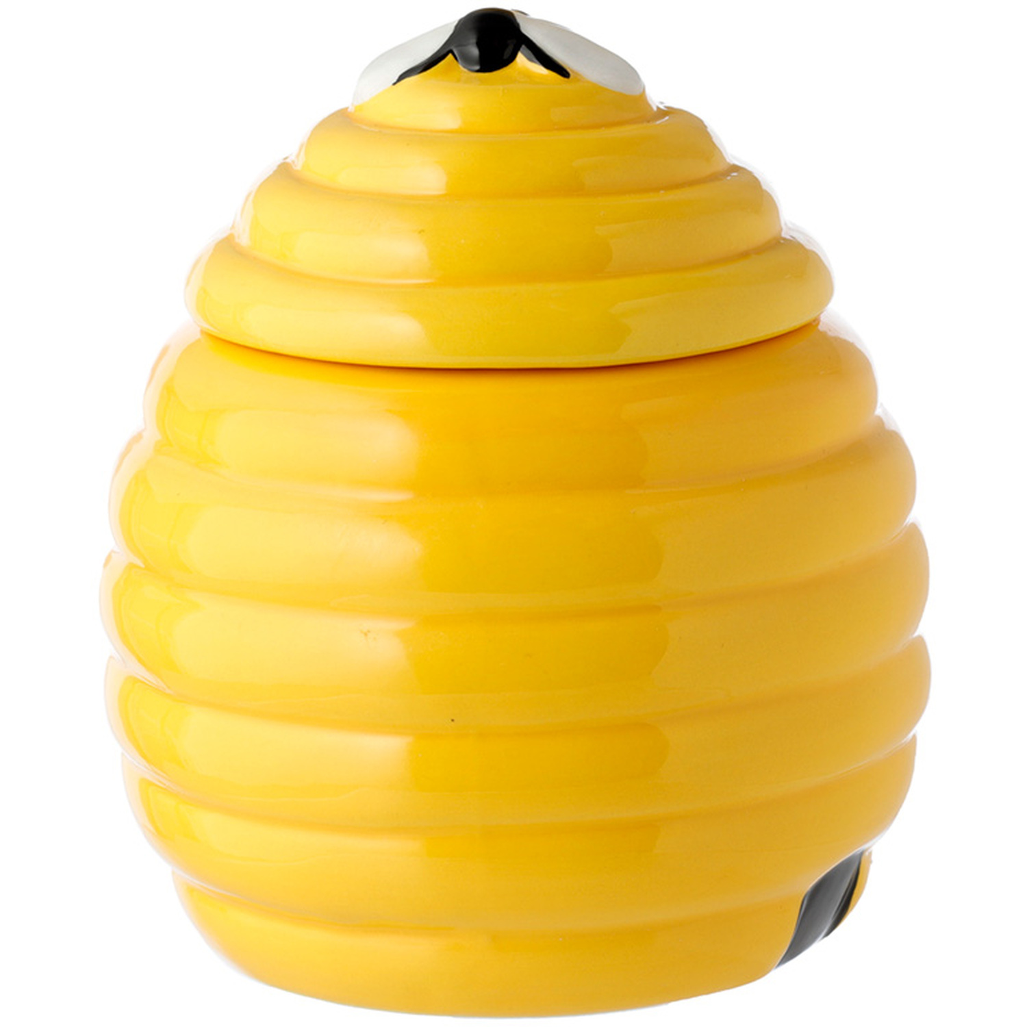 Novelty Ceramic Shaped Mug with Lid - Beehive