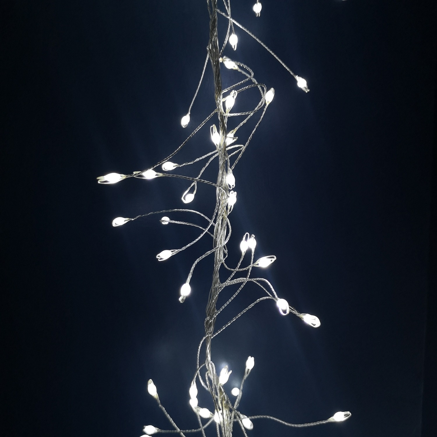 LEDs Multi Action Ultra Bright Garland Silver Wire