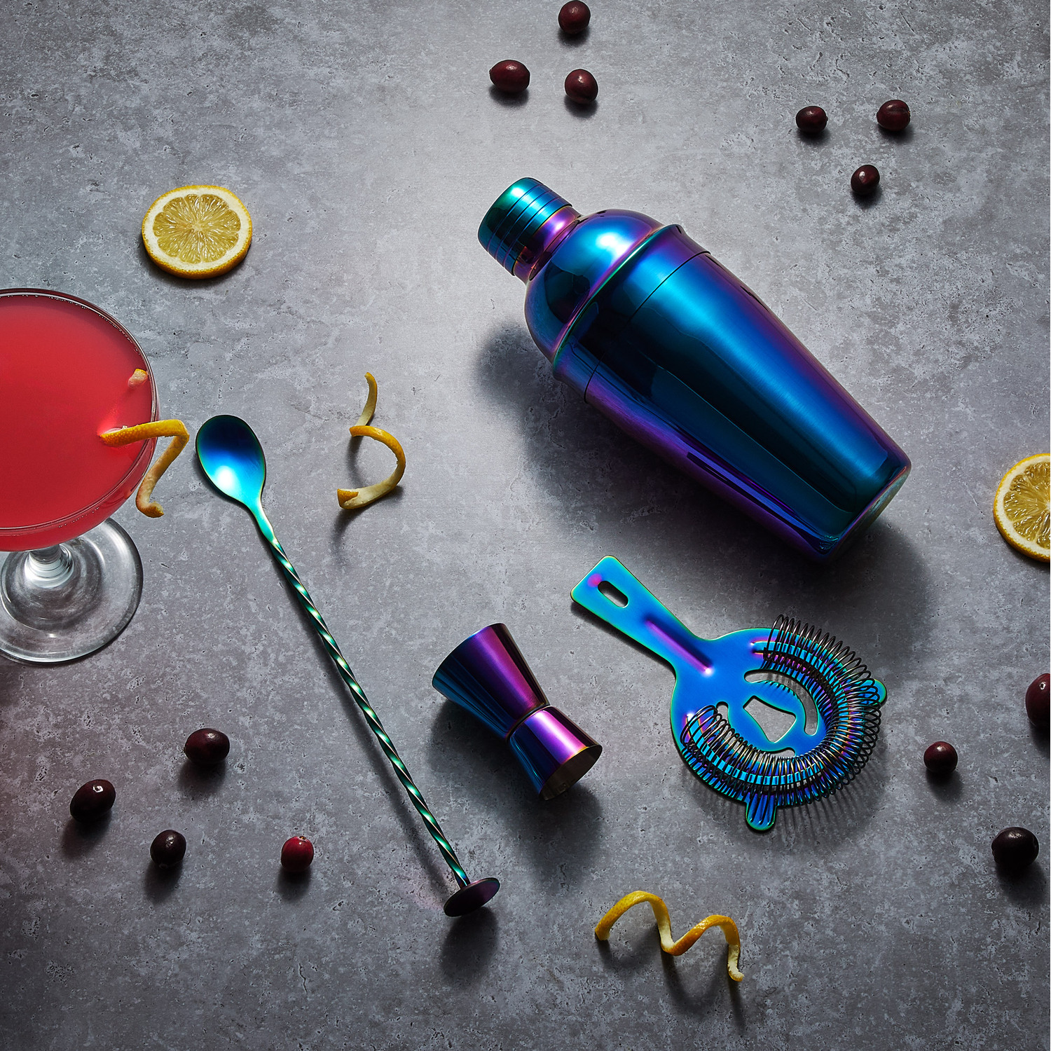 4 Piece Manhattan Cocktail Shaker Set