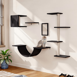 Cat Climbing Frame with Hammock and Jumping Platform
