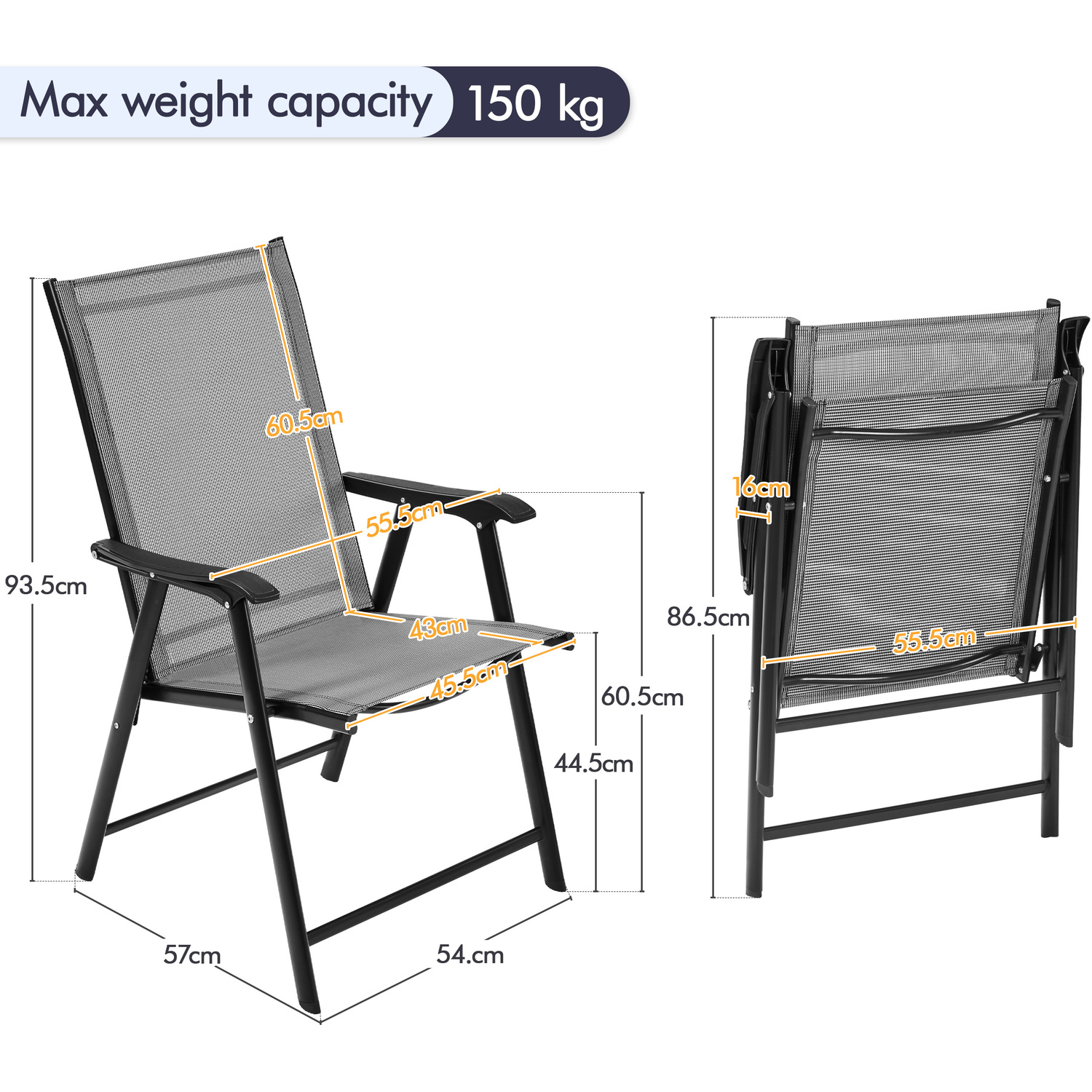 Outdoor Patio Folding Dining Chairs
