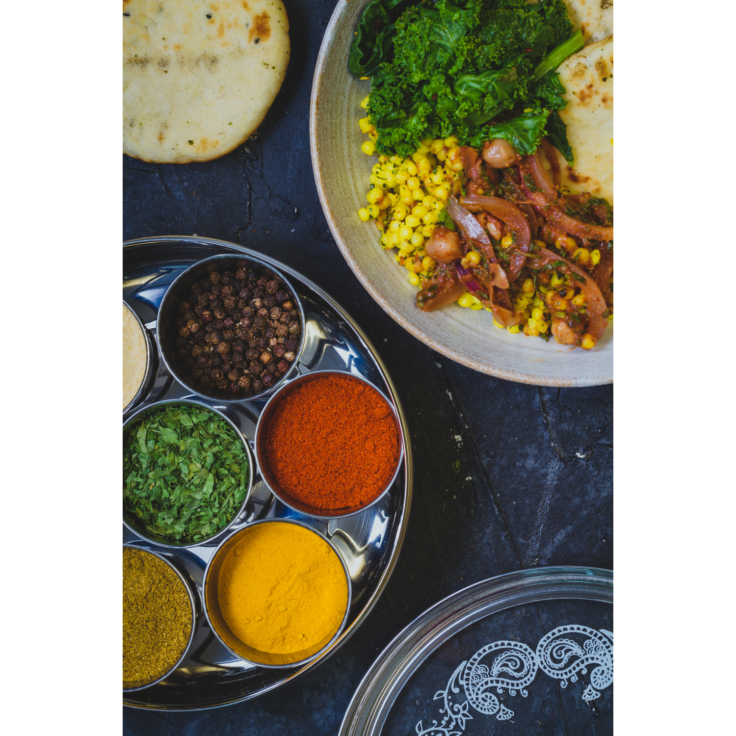 KitchenCraft World of Flavours Indian Stainless Steel Masala Dabba
