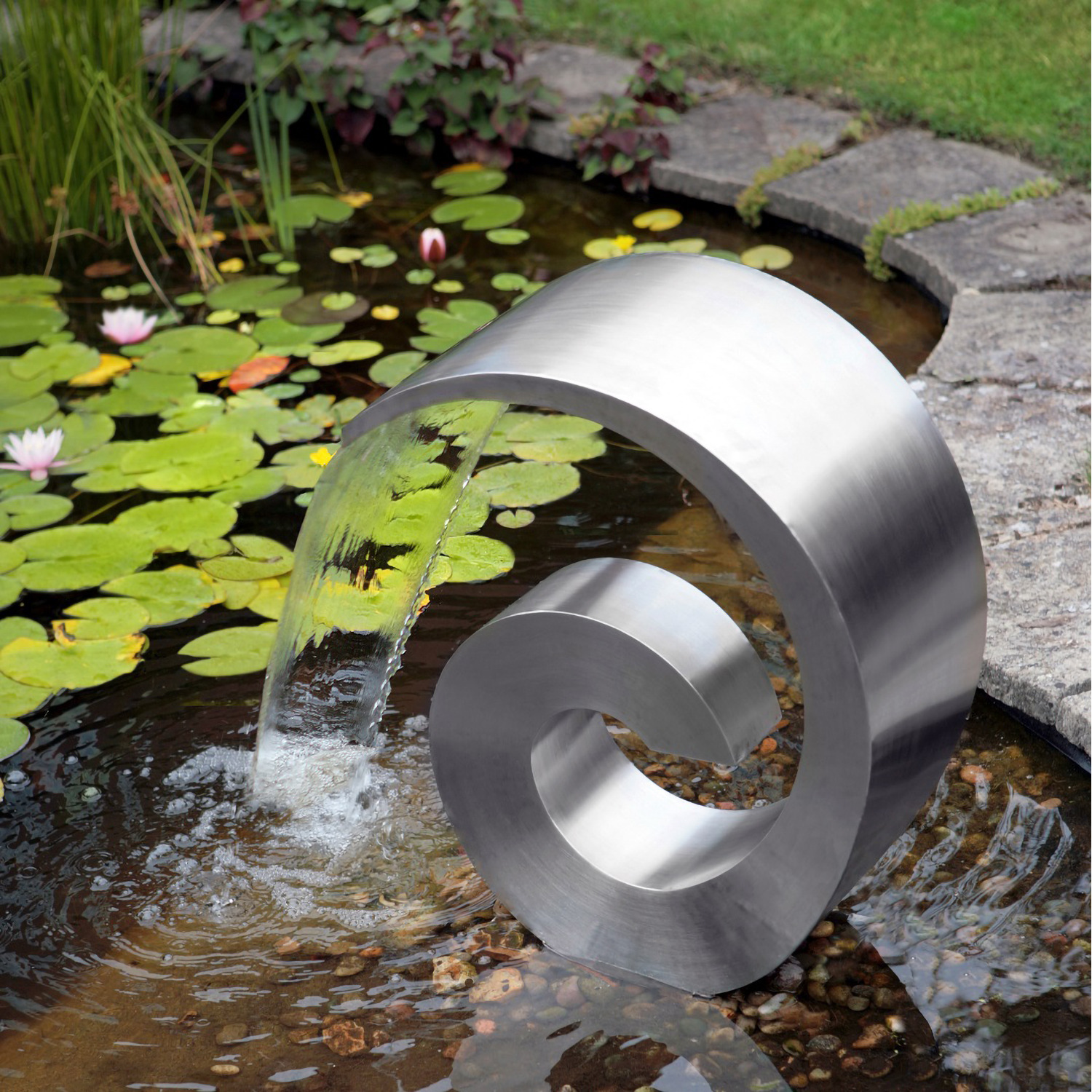 Ammonite Water Feature with No Reservoir
