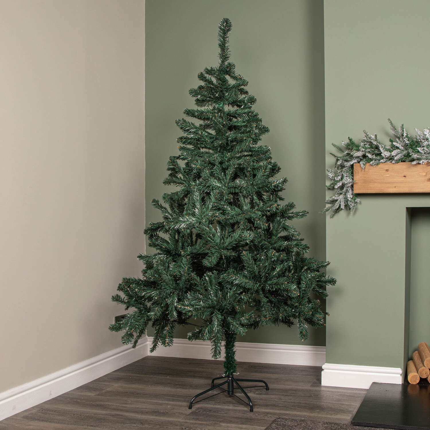 6ft Green Artificial Christmas Tree with 497 Tips