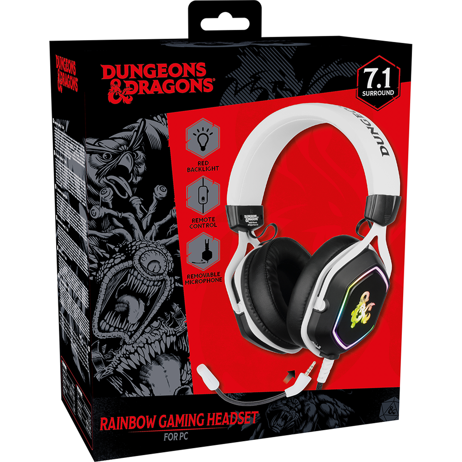 Dungeons and Dragons Rainbow LED 7.1 Gaming Headset