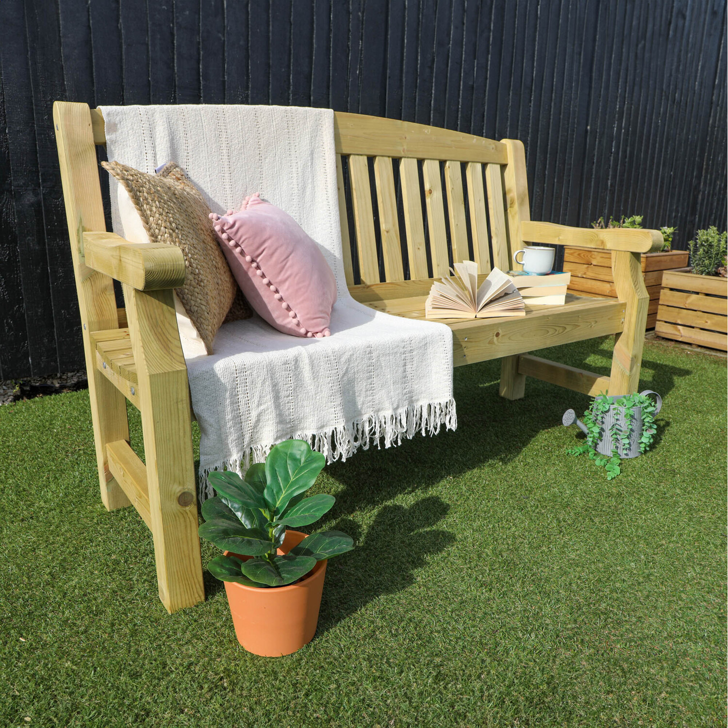 Carlton 2 Seater 4ft Bench Pressure Treated