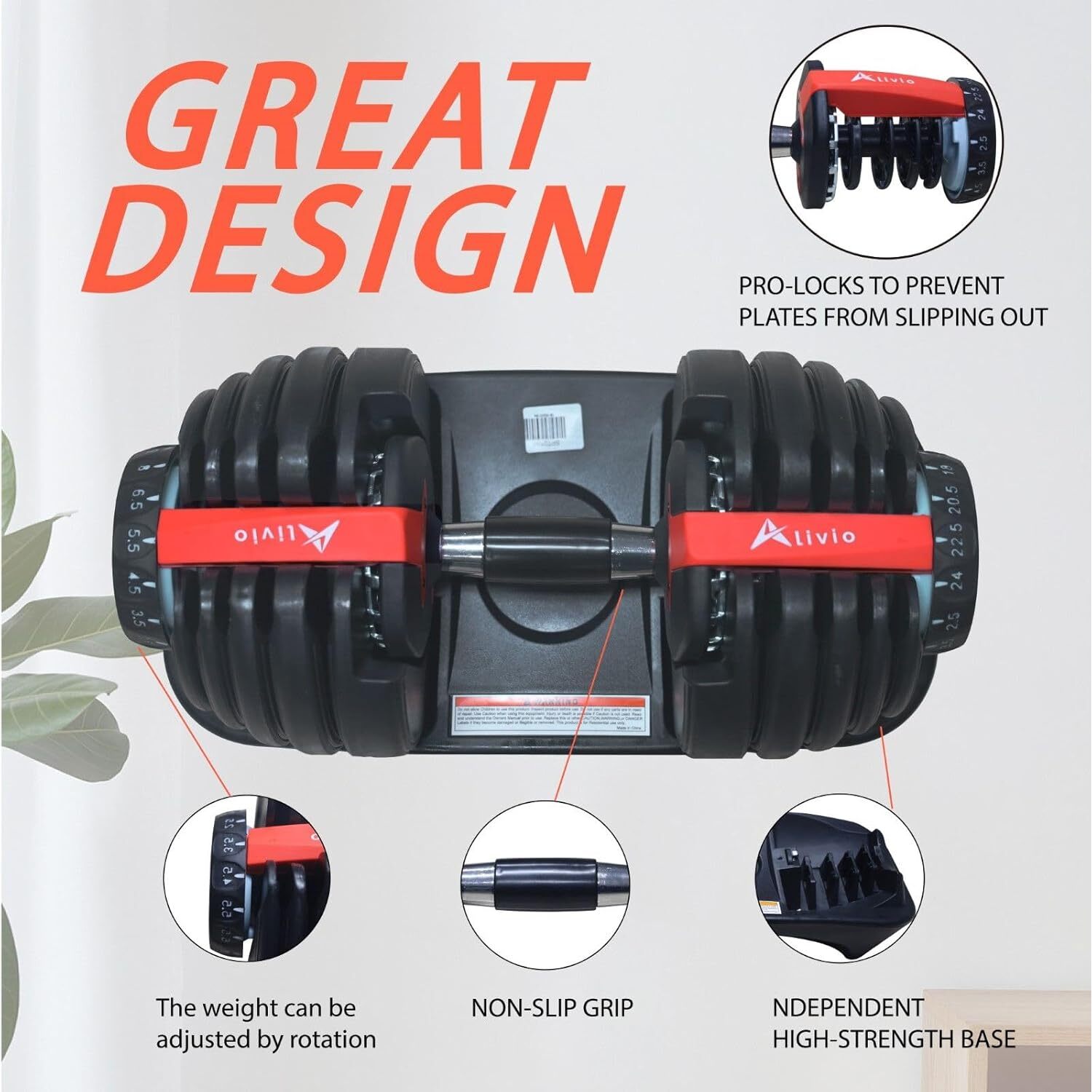 10 In 1 Adjustable Dumbbell 24kg