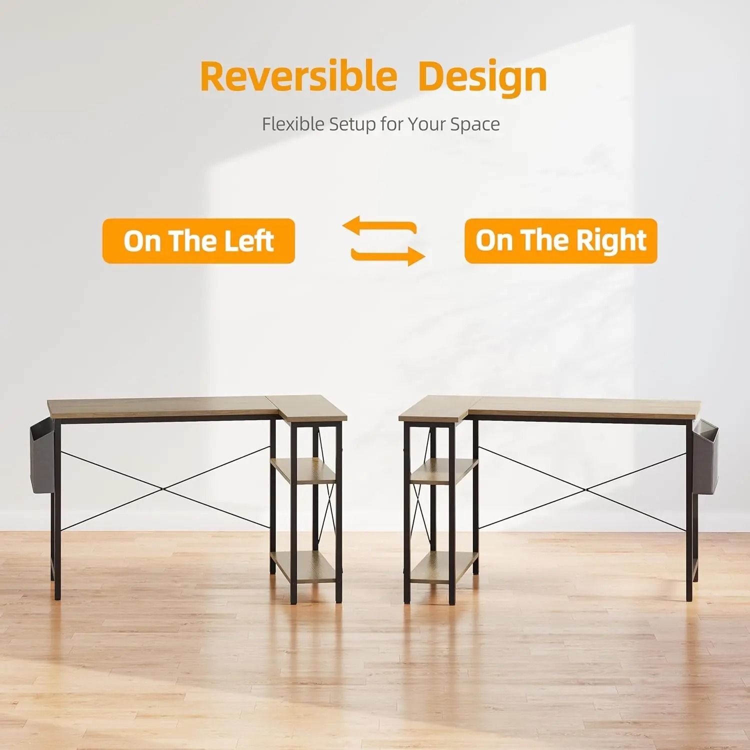 L-Shaped Desk for Home Office