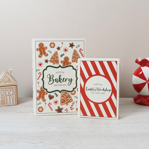 Set of 2 Christmas Book Boxes