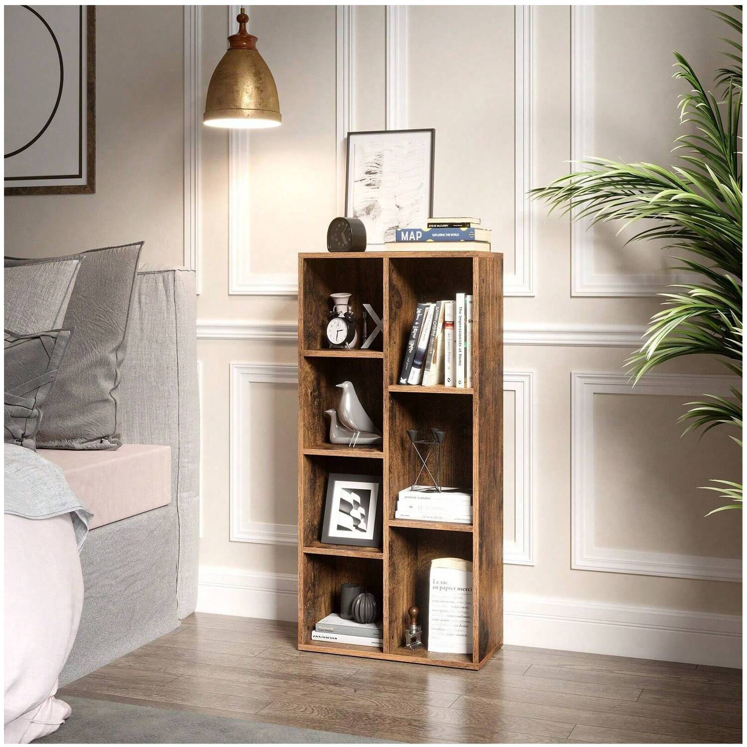 VASAGLE Storage Shelf with 7 Compartments