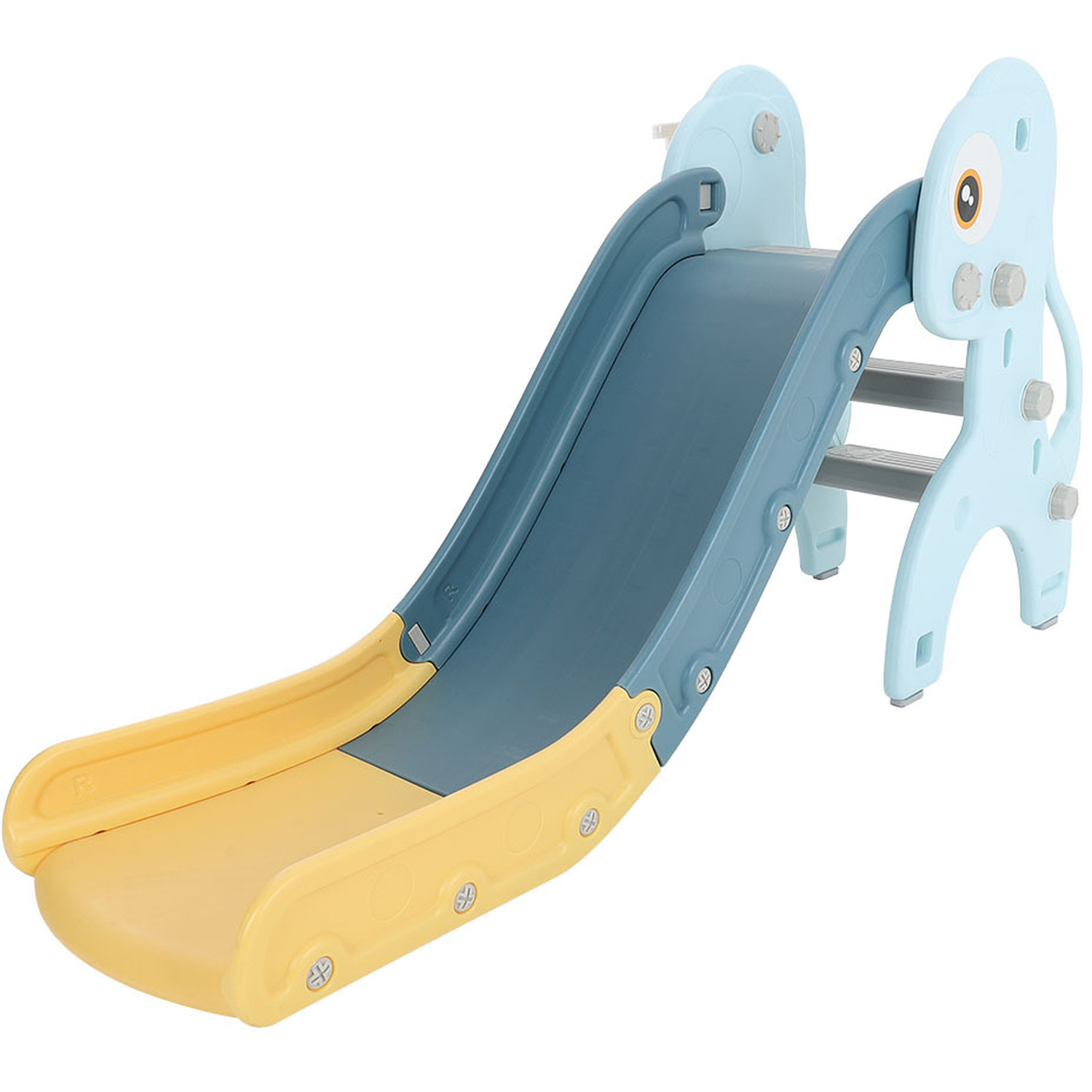 Children Climbing Slide