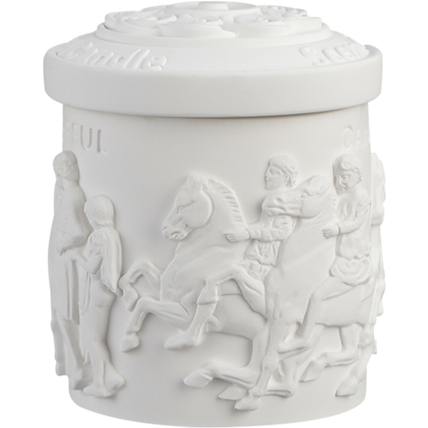 The Parthenon Pattern Retro Embossed Scented Candle