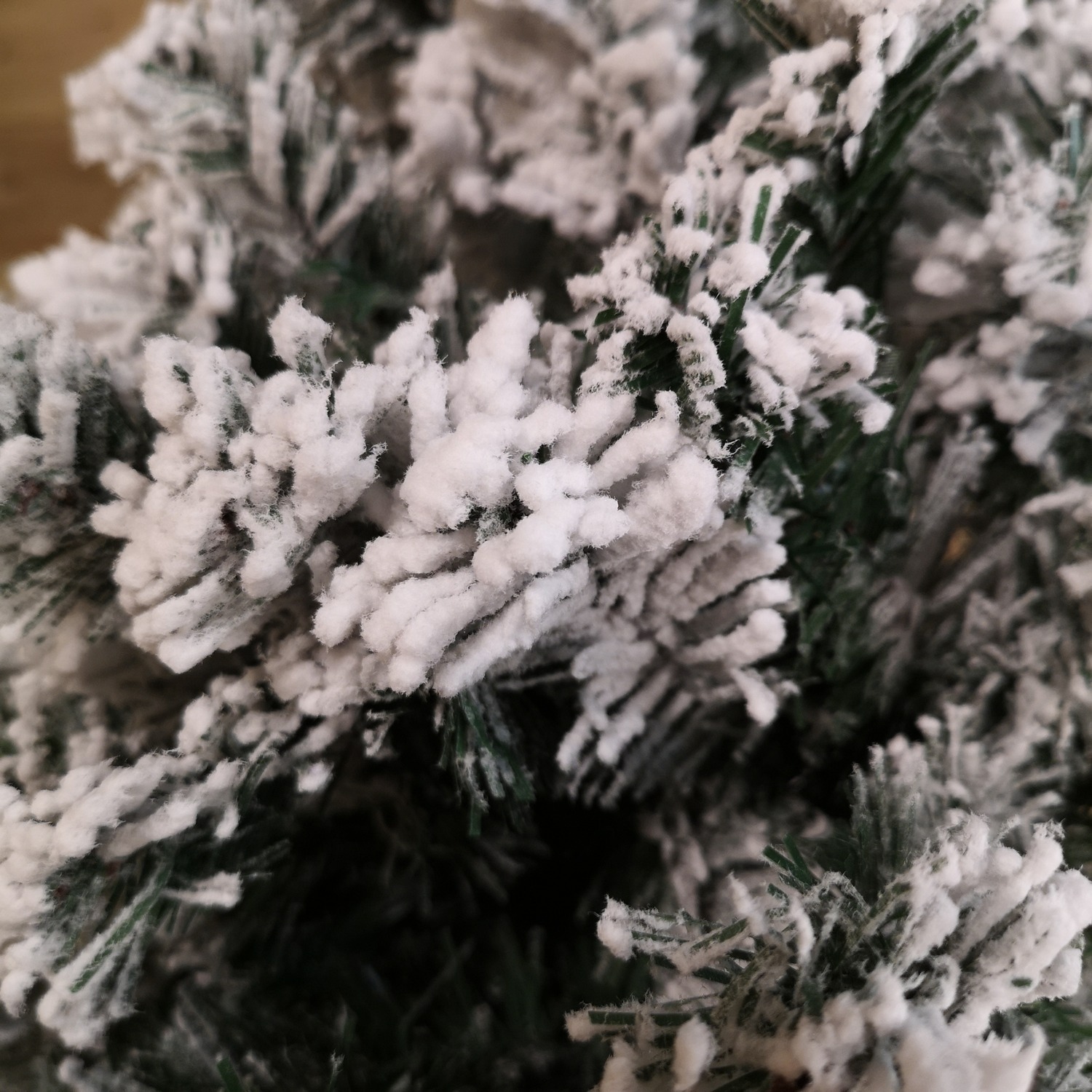 Spiral Snow Flocked Christmas Tree