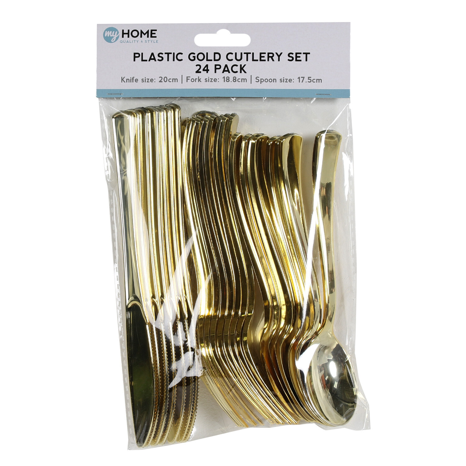 Pack of 24 Plastic Cutlery Set