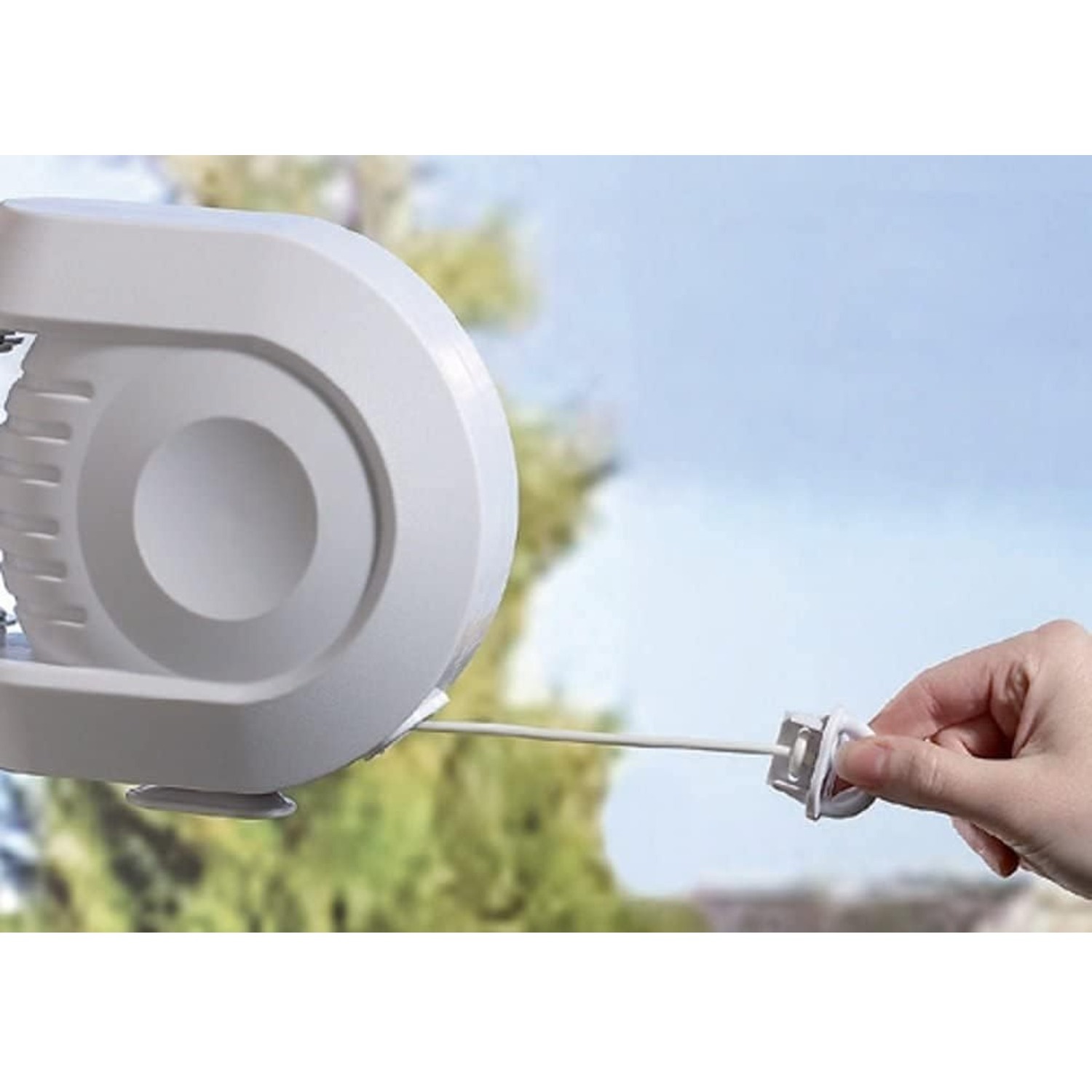 12 Metre Retractable Washing Line Airer Wall Mount Reel